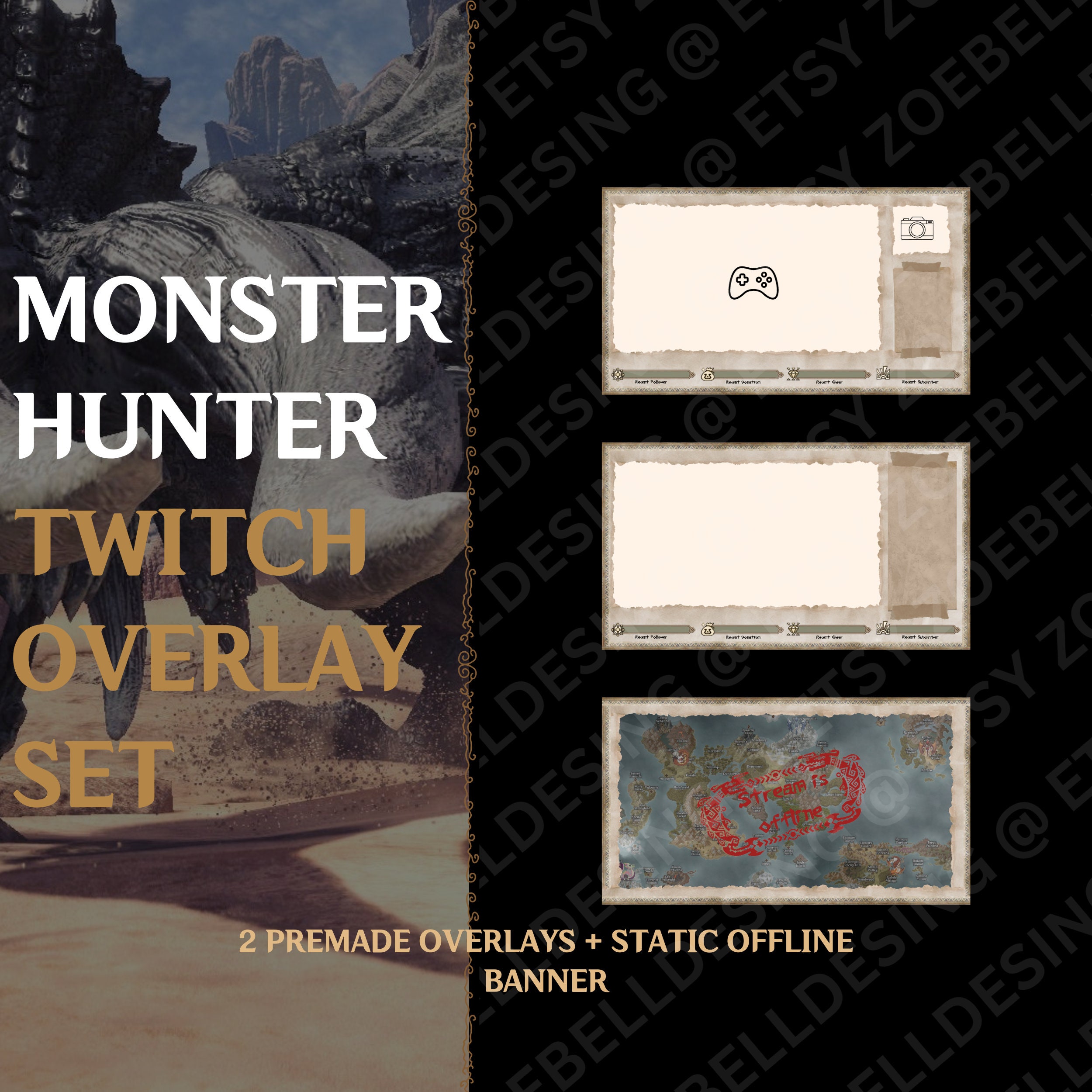 Twitch Overlay / Stream Pack Animated Scenes, Stream Overlays and ...