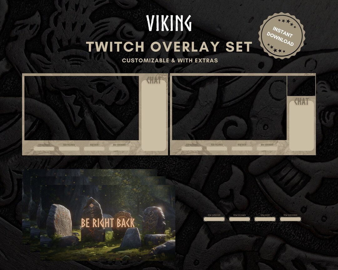 Viking Overlay | Complete Stream Package for Twitch, Youtube & Others ...