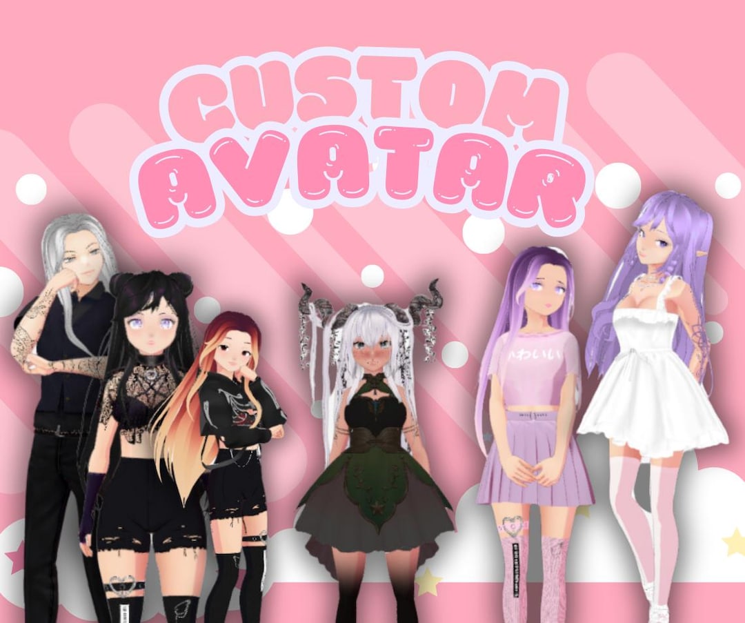 Custom Vtube Avatar Custom Vtuber for Your Twitch Live Stream 3D Avatar ...