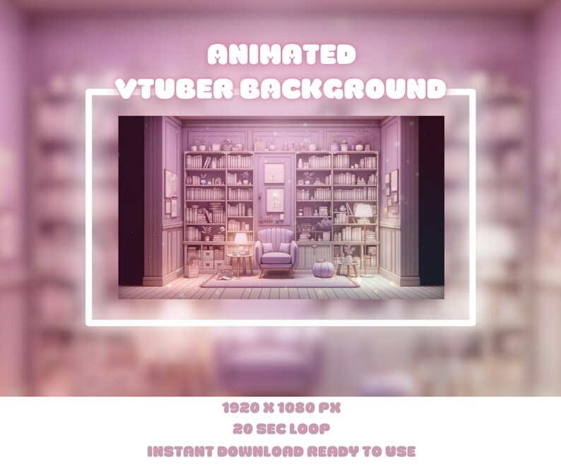 Visual Novel V-tuber Background Animated Background Stream - Etsy