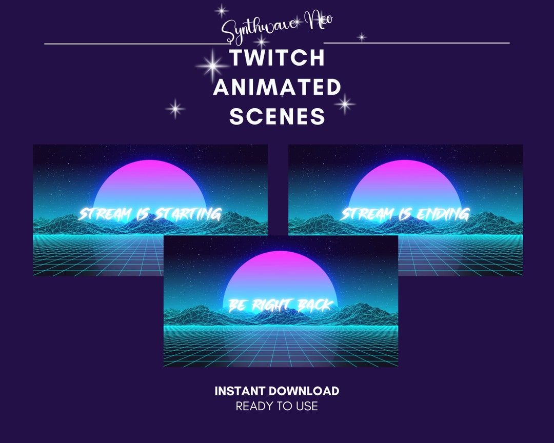 Starting Soon | Cyber City Space Background | Animated Scenes | Looped ...