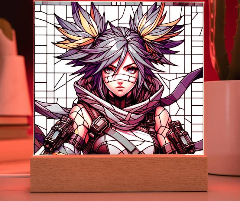 Valorant Neon Inspired Stained Glass-style RGB LED Lamp Electrify Your ...