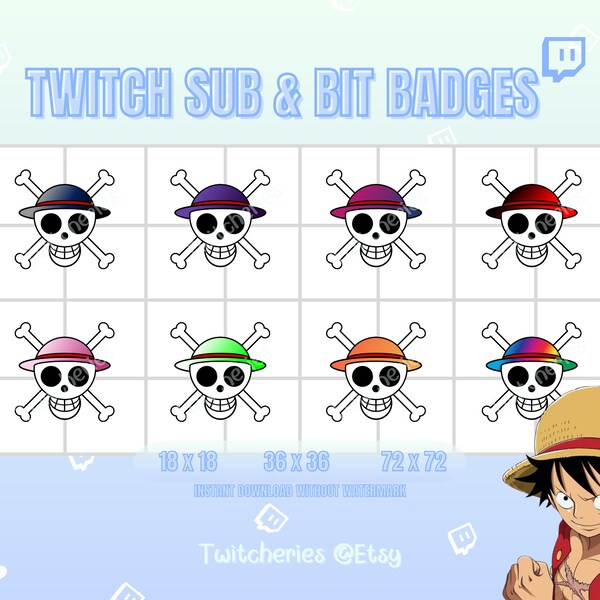 One Piece Luffy Emotes - Etsy