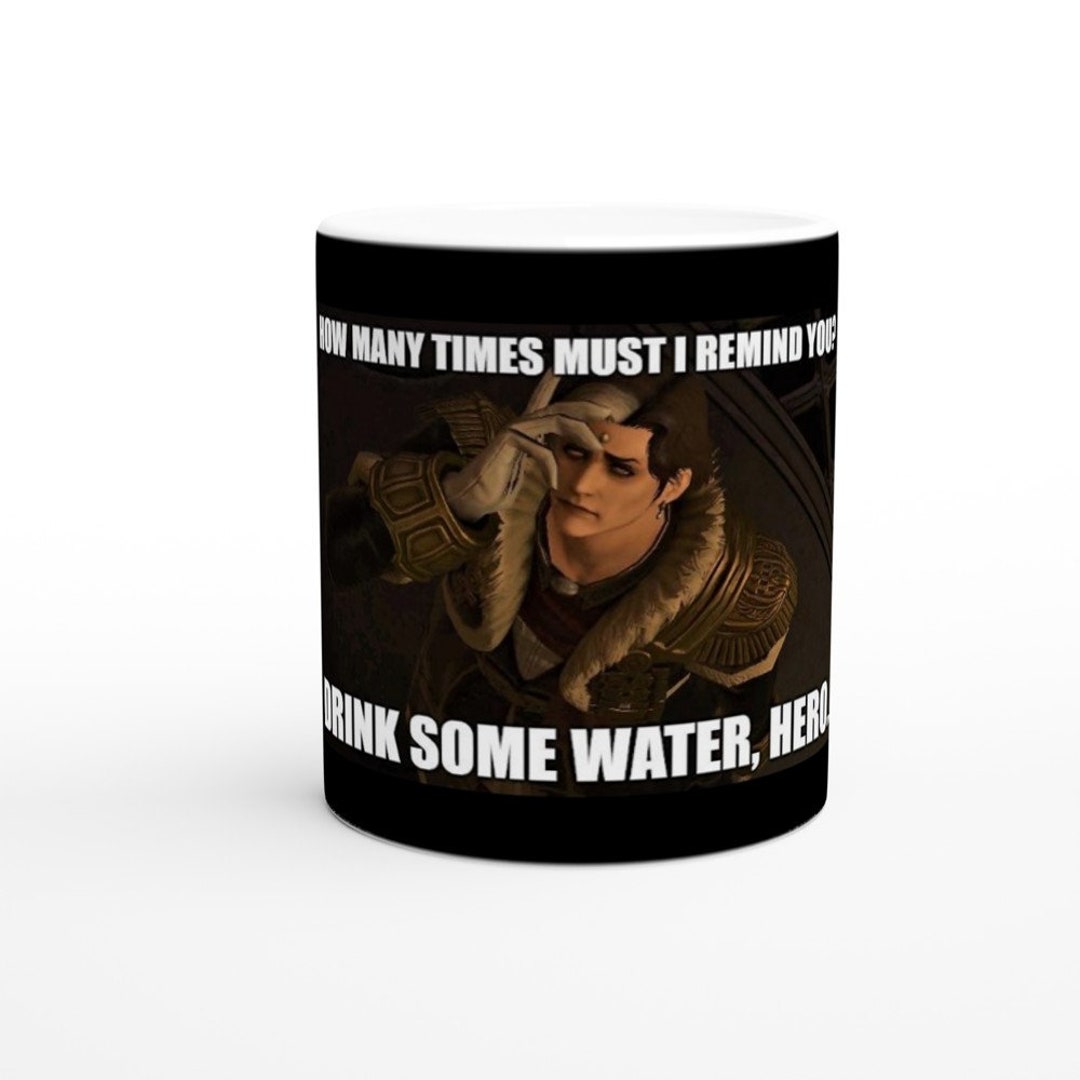 Final Fantasy XIV Ceramic Mug Drink Water Hero Edition Perfect Gift for ...