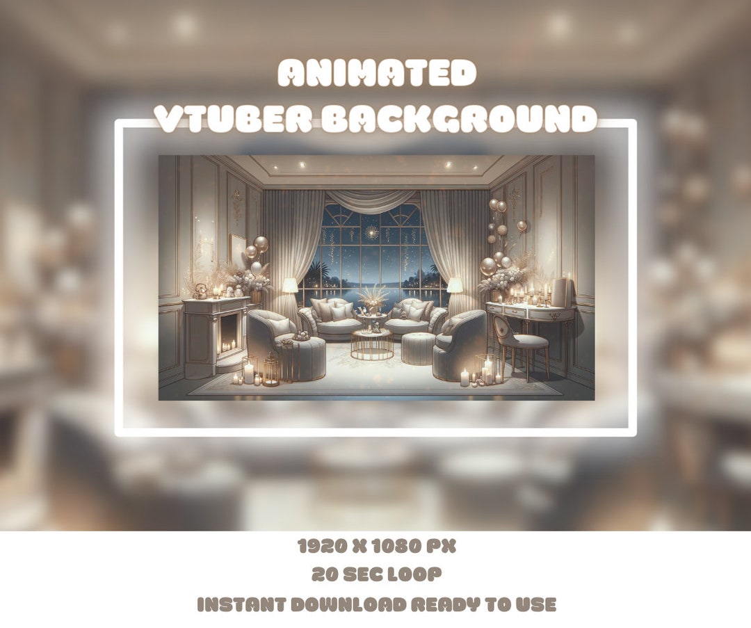 Visual Novel V-tuber Background | Animated Background | Stream Overlay ...
