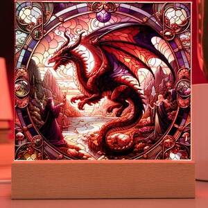 Dungeons & Dragons-inspired Stained Glass Art Lamp - Radiate the Magic ...
