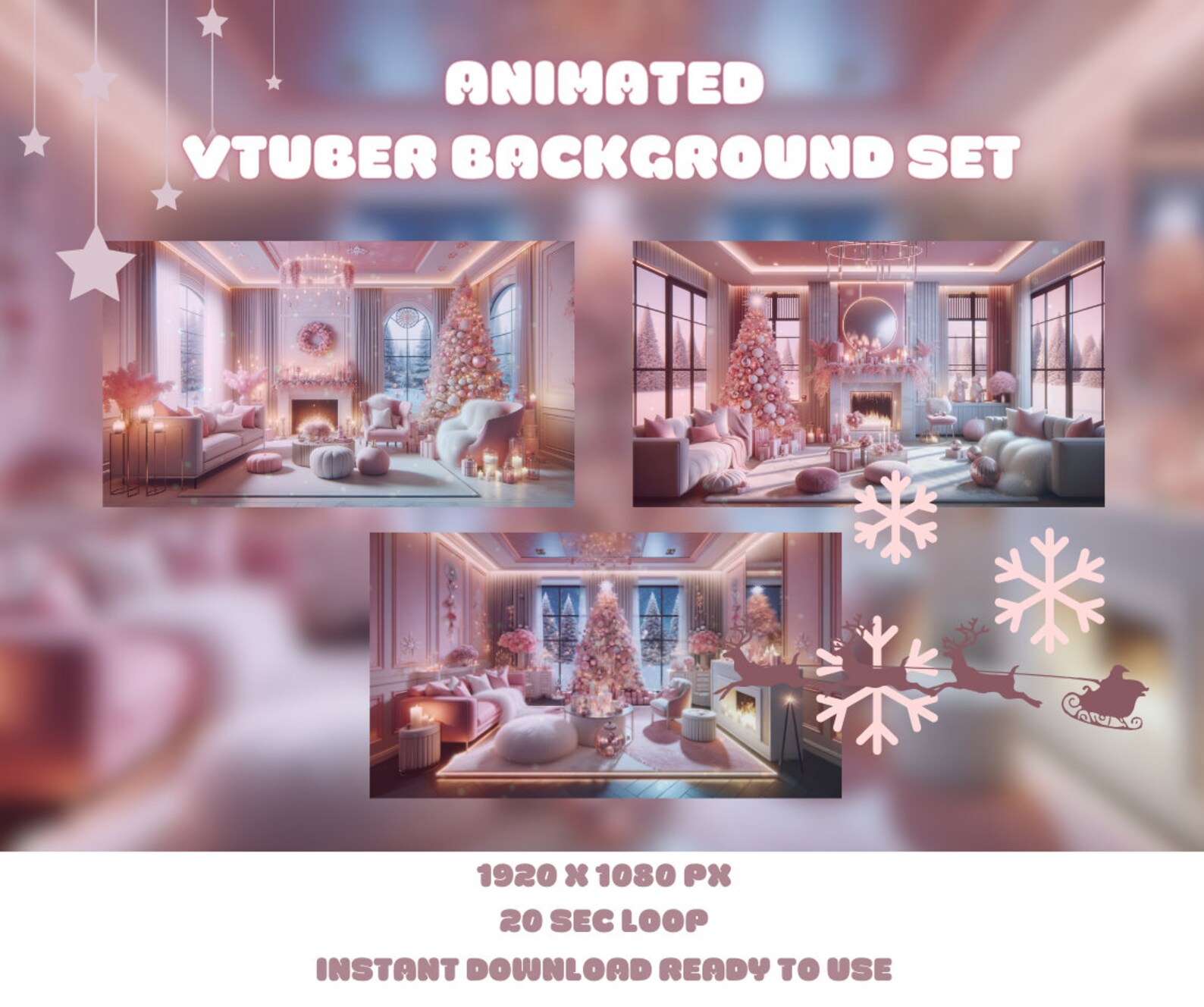 Visual Novel V-tuber Background | Animated Background | Stream Overlay ...