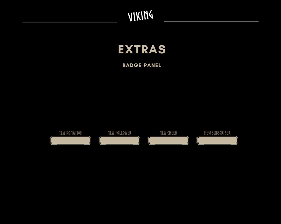 Viking Overlay Complete Stream Package for Twitch Youtube & - Etsy