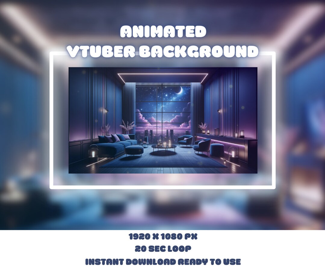 Visual Novel V-tuber Background | Animated Background | Stream Overlay ...