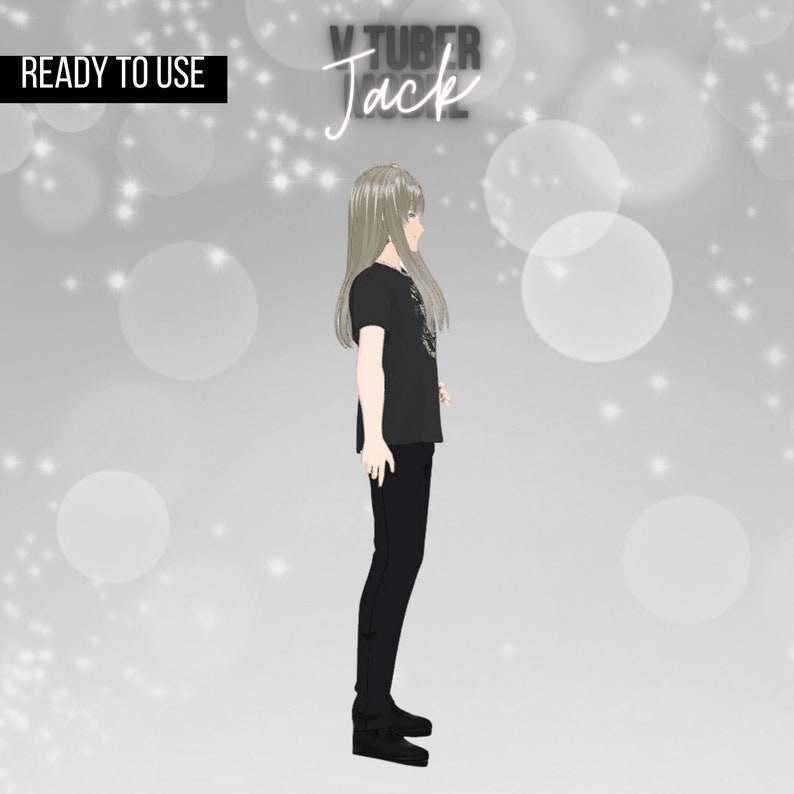 Jack Vtuber Model Male Vtube Avatar Vtube Character 3D Vtube Model ...