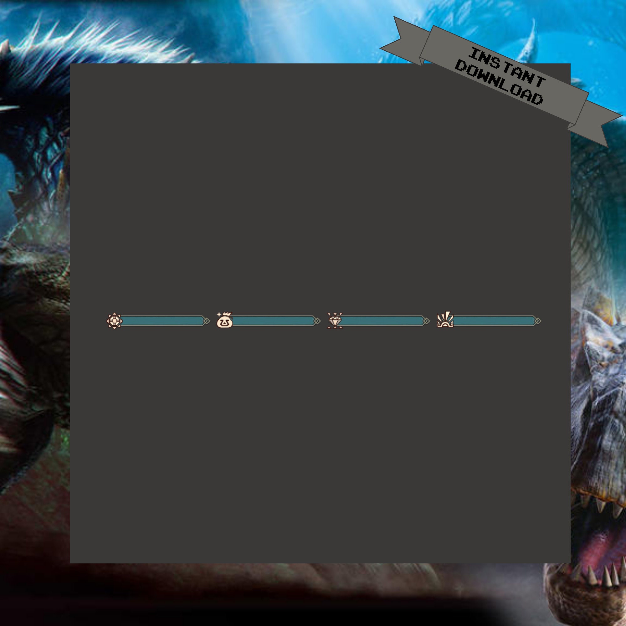 Animated Twitch Overlay / Stream Pack - Monster Hunter Rise / Sunbreak ...