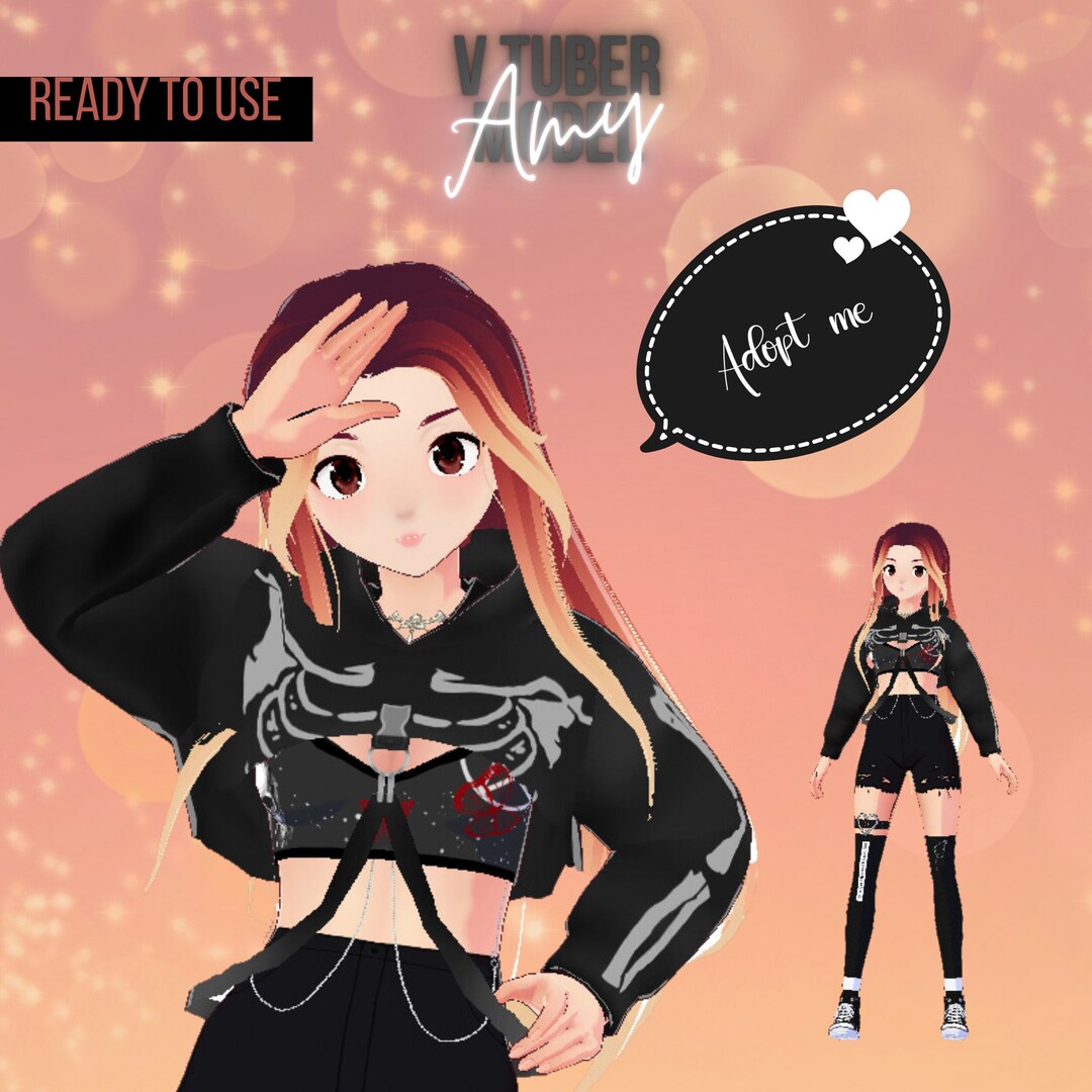 Amy Vtuber Model - Vtube Avatar - Vtube Character - 3D Vtube Model ...
