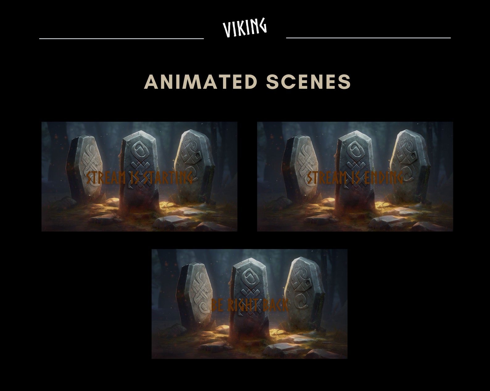 Viking Overlay Complete Stream Package for Twitch, Youtube & Others ...