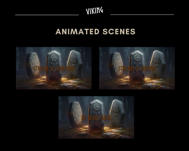 Viking Overlay Complete Stream Package for Twitch, Youtube & Others ...