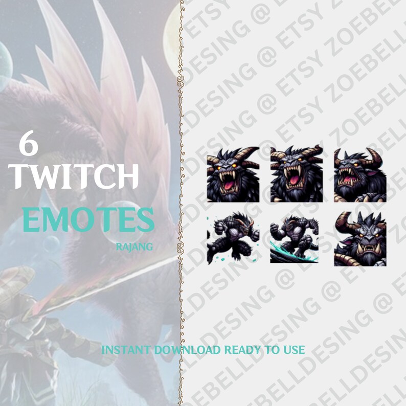 Twitch Emotes Monster Hunter Emotes Streaming Emotes Twitch & Discord ...