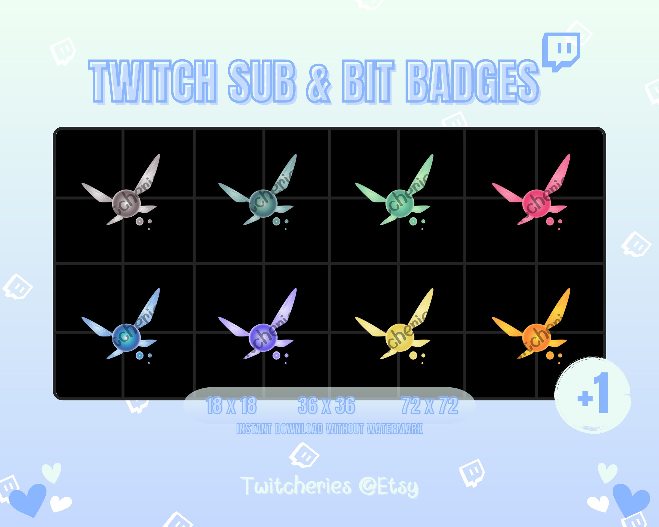 Twitch Sub Badges | Twitch Bit Badges | Cheer Twitch | the Legend of ...