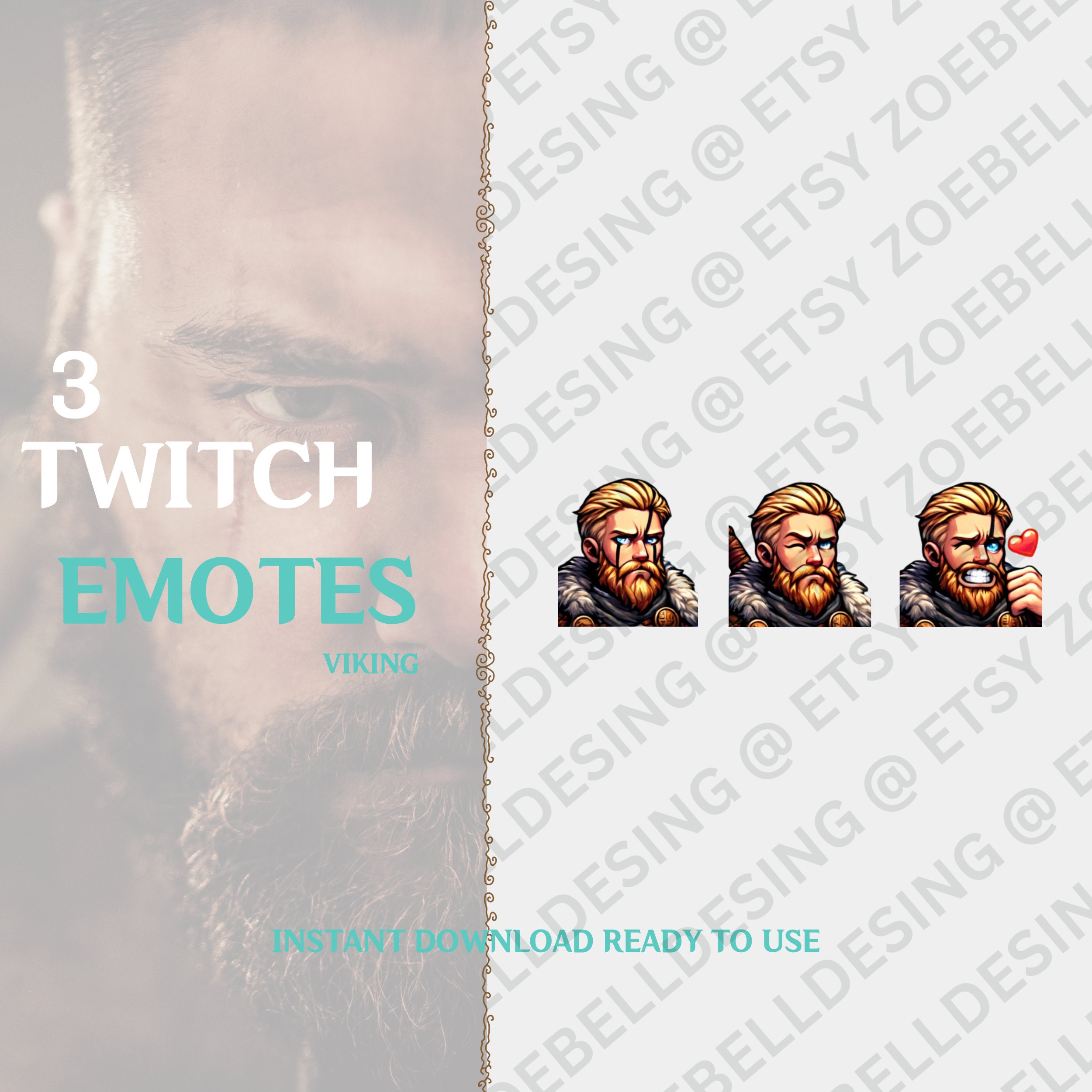 Twitch Emotes Three Twitch Stream Emotes Viking, Medieval Emote Pack - Etsy