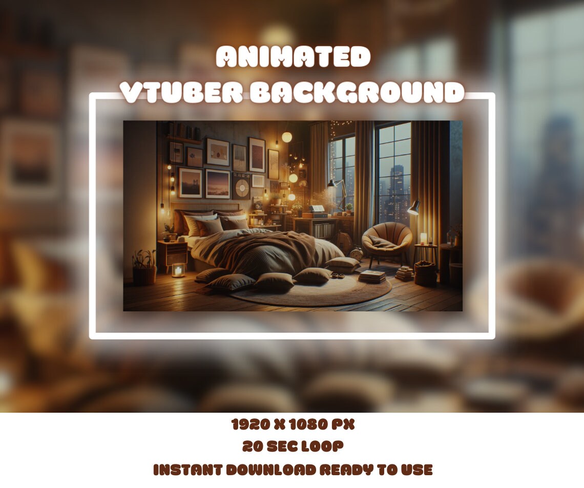 Visual Novel V-tuber Background | Animated Background | Stream Overlay ...