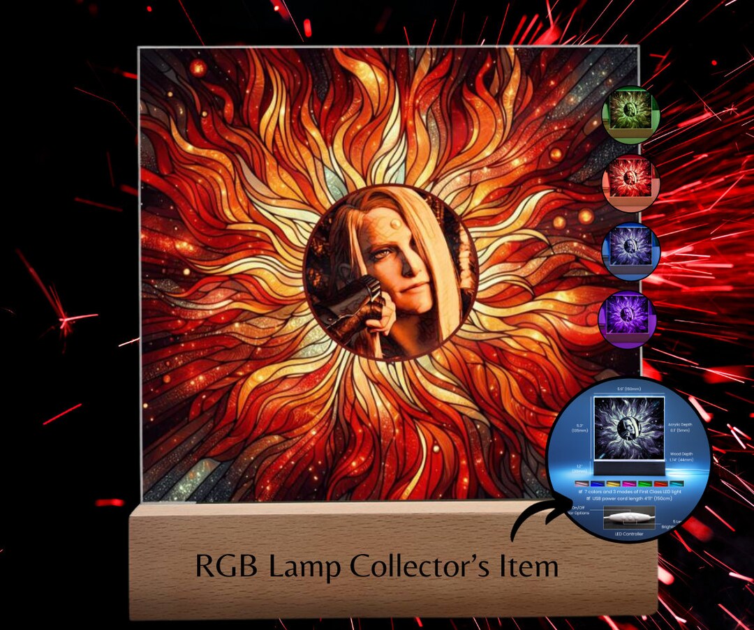 Zenos Yae Galvus Stained Glass-style LED Lamp: A Radiant Tribute to ...