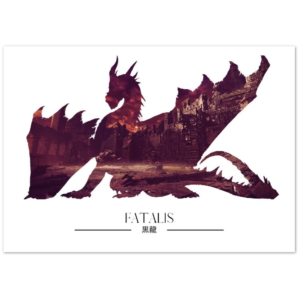 Print & Digital: Monster Hunter Poster Premium Semi-glossy Poster With Monster Hunter Artwork ...