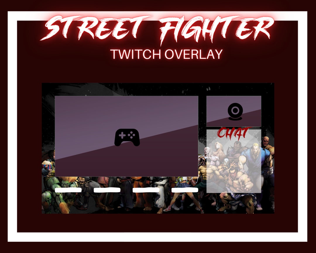 Retro Gaming Street Fighter VI Overlay for Twitch & Youtube - Etsy