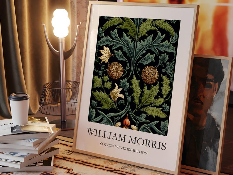 William Morris Botanical Print, Vintage Textile Art (digital Download ...