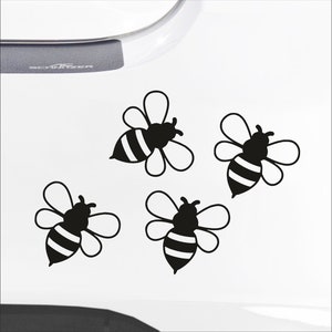 Bumble Bee Vinyl Decal - Pack of 4 Bees - Bee Car Decal, Bee Car ...