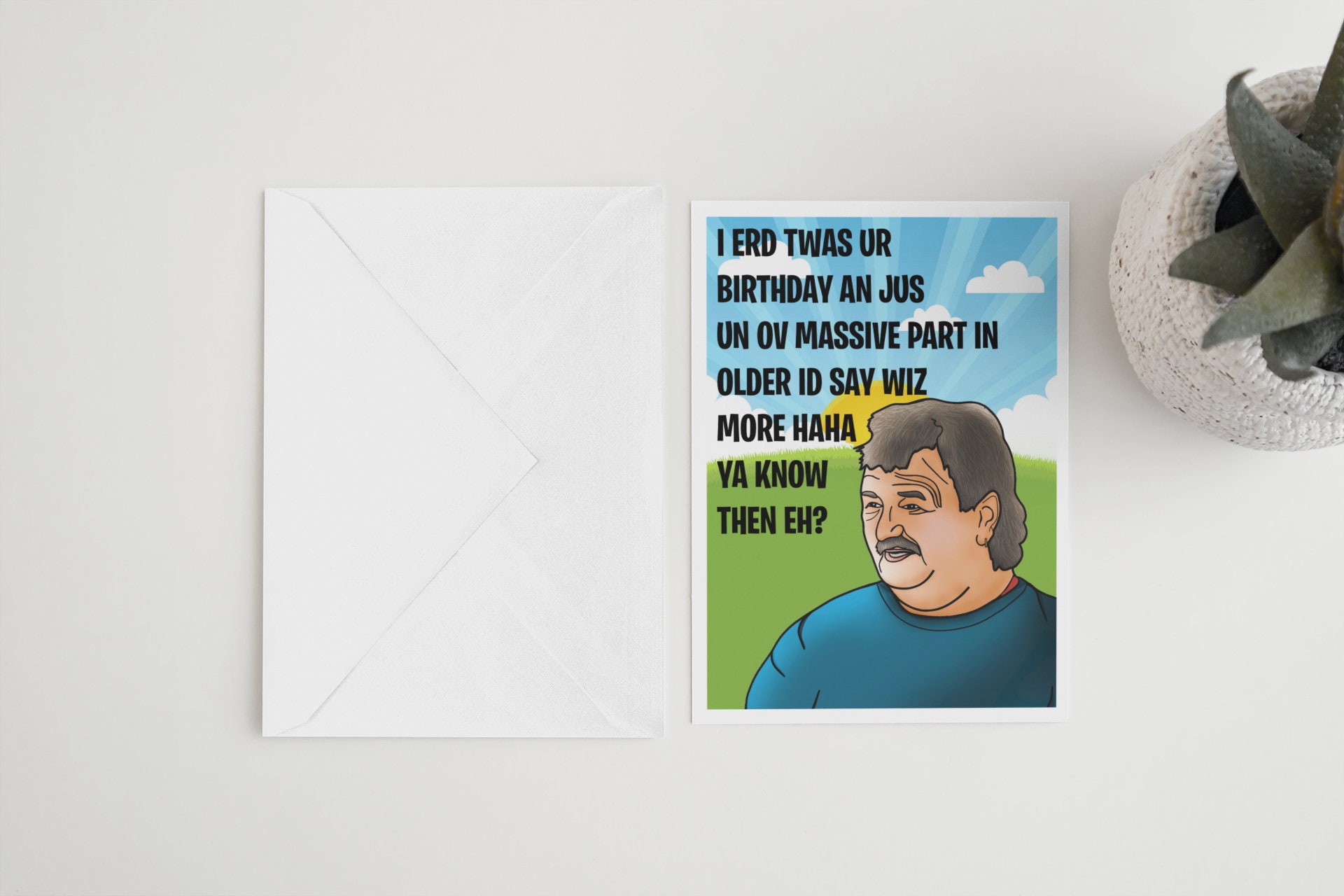 Gerald Cooper Birthday Card Funny Card Confusing Speech - Etsy UK