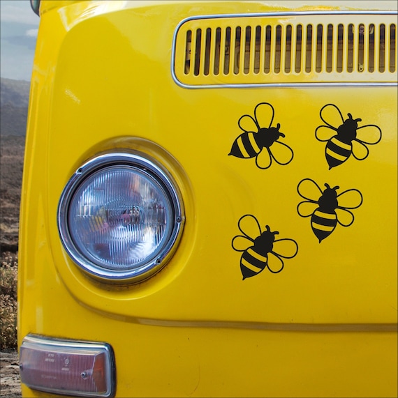 Bumble Bee Vinyl Decal Pack of 4 Bees Bee Car Decal Bee - Etsy