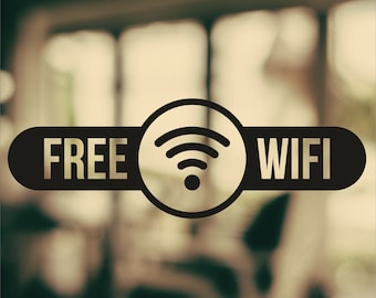 Free Wifi Sticker - Etsy