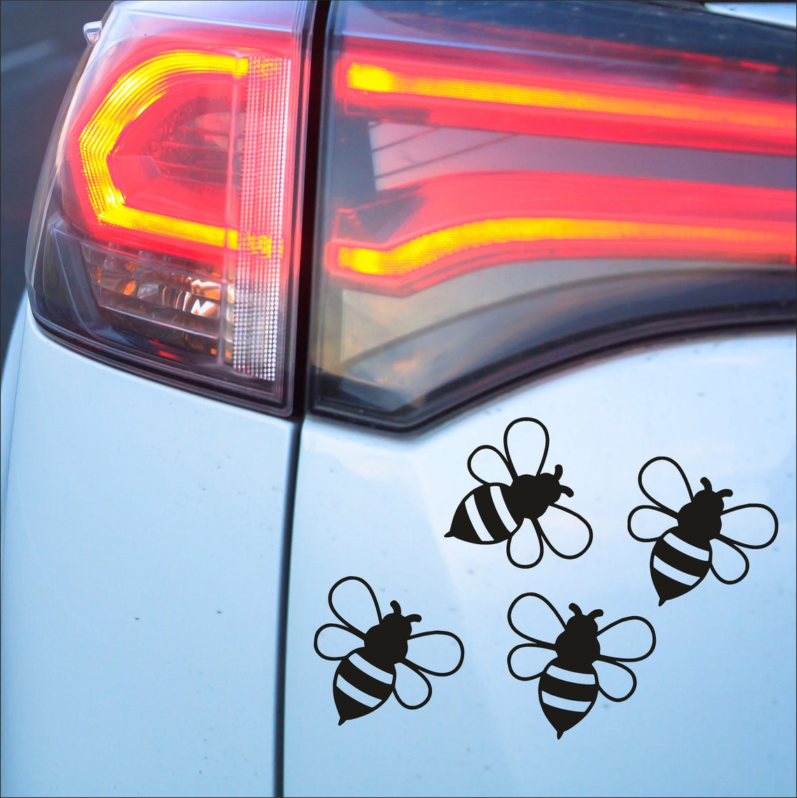 Bumble Bee Vinyl Decal Pack of 4 Bees Bee Car Decal Bee - Etsy