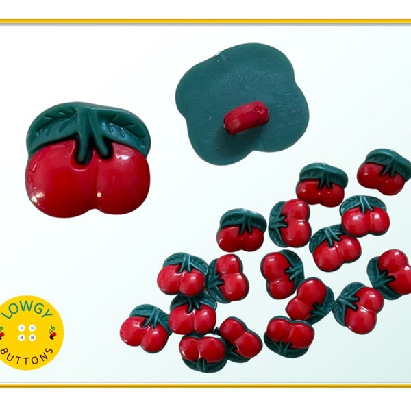 Cherry Buttons - Etsy