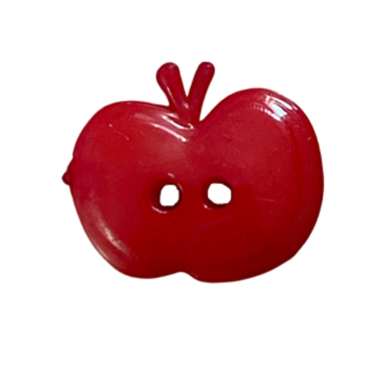 Red Apple Buttons With 2 Holes - 16mm X 14mm - Choice of Quantity - Etsy