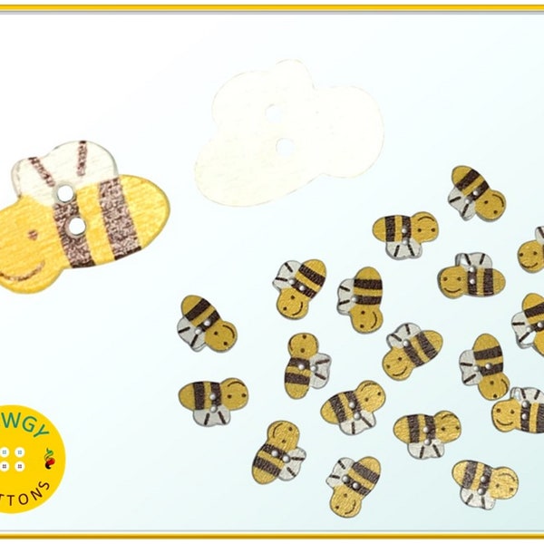 Bee Buttons - Etsy