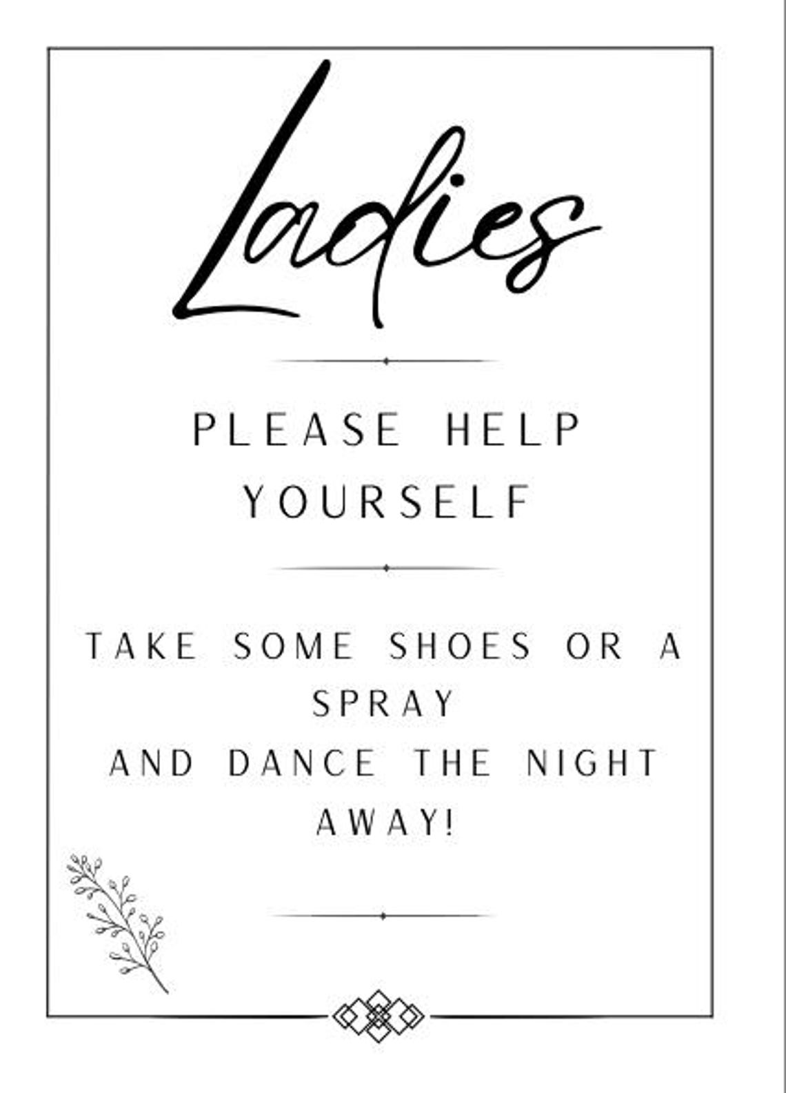 Wedding Printable Sign Designs - Etsy