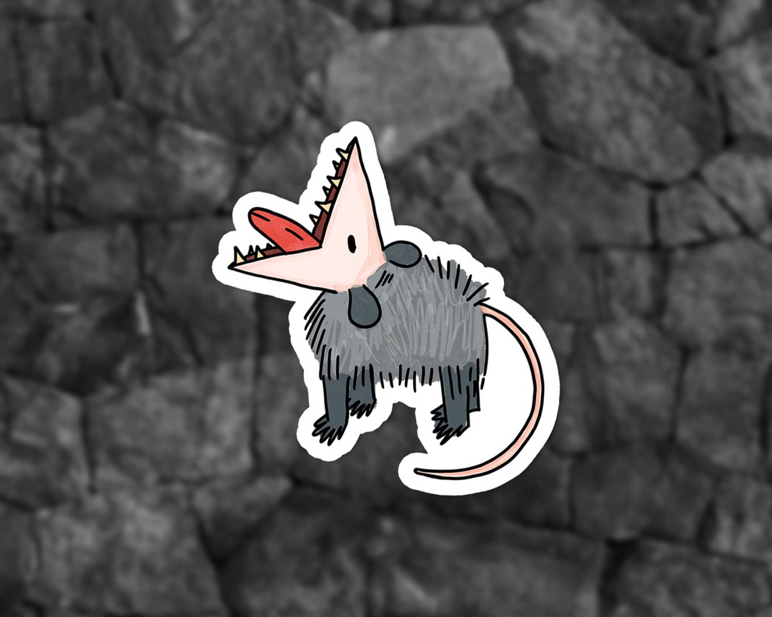 Possum Vinyl Sticker - Opossum Waterproof Sticker - Funny Possum Gift ...