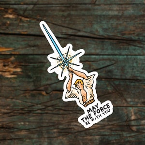 Luke Skywalker Vinyl Sticker Star Wars Sticker Movie Stickers May the ...