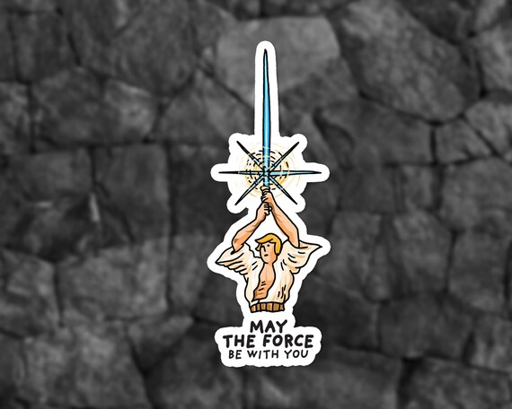 Luke Skywalker Vinyl Sticker Star Wars Sticker Movie | Etsy