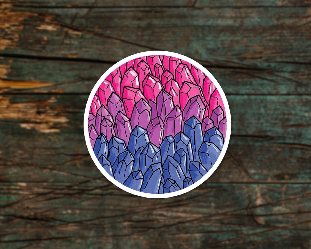 Bisexual Vinyl Sticker - Subtle Bi Flag Sticker - Bisexual Pride Circle ...