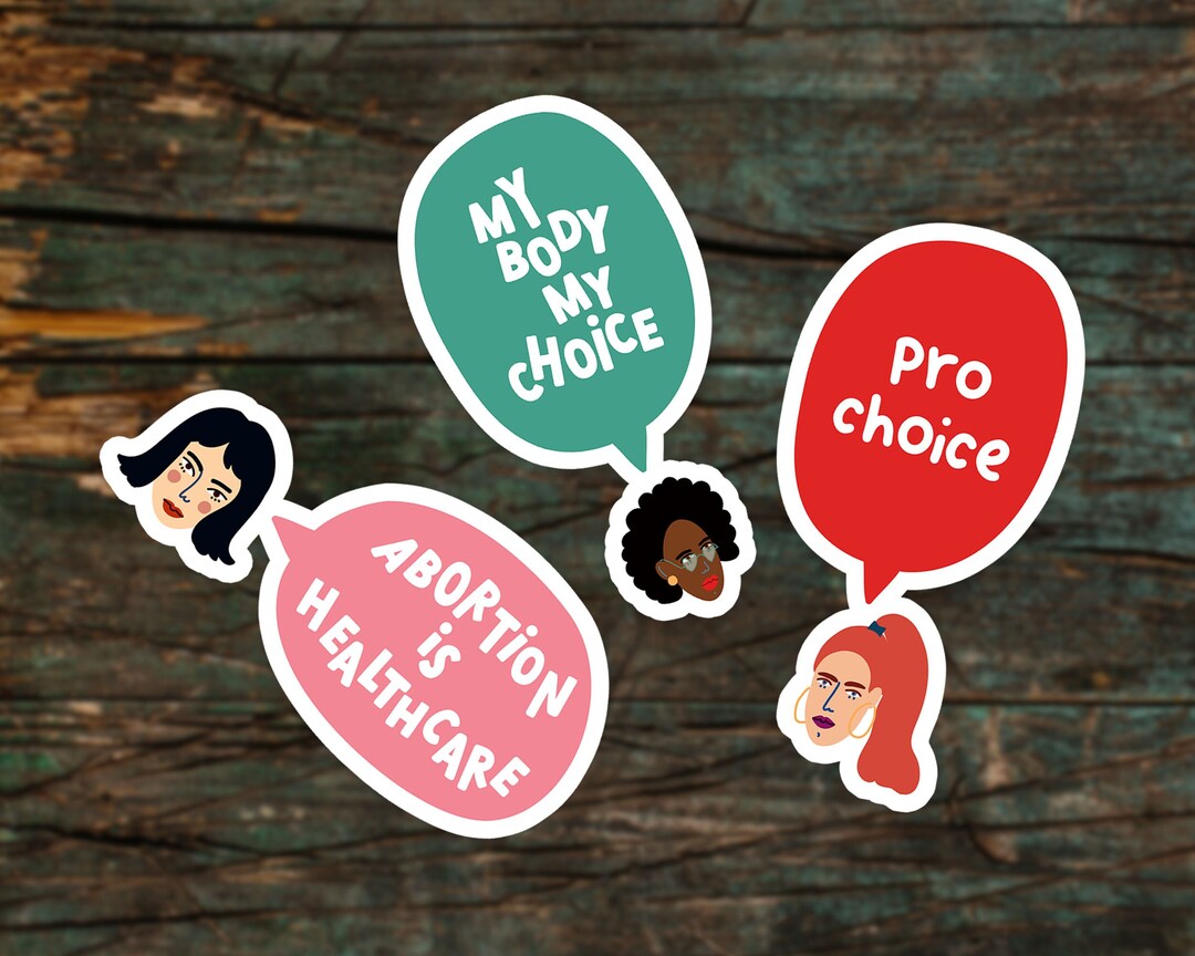 Abortion Rights Sticker Set - Abortion is Healthcare Sticker - My Body ...