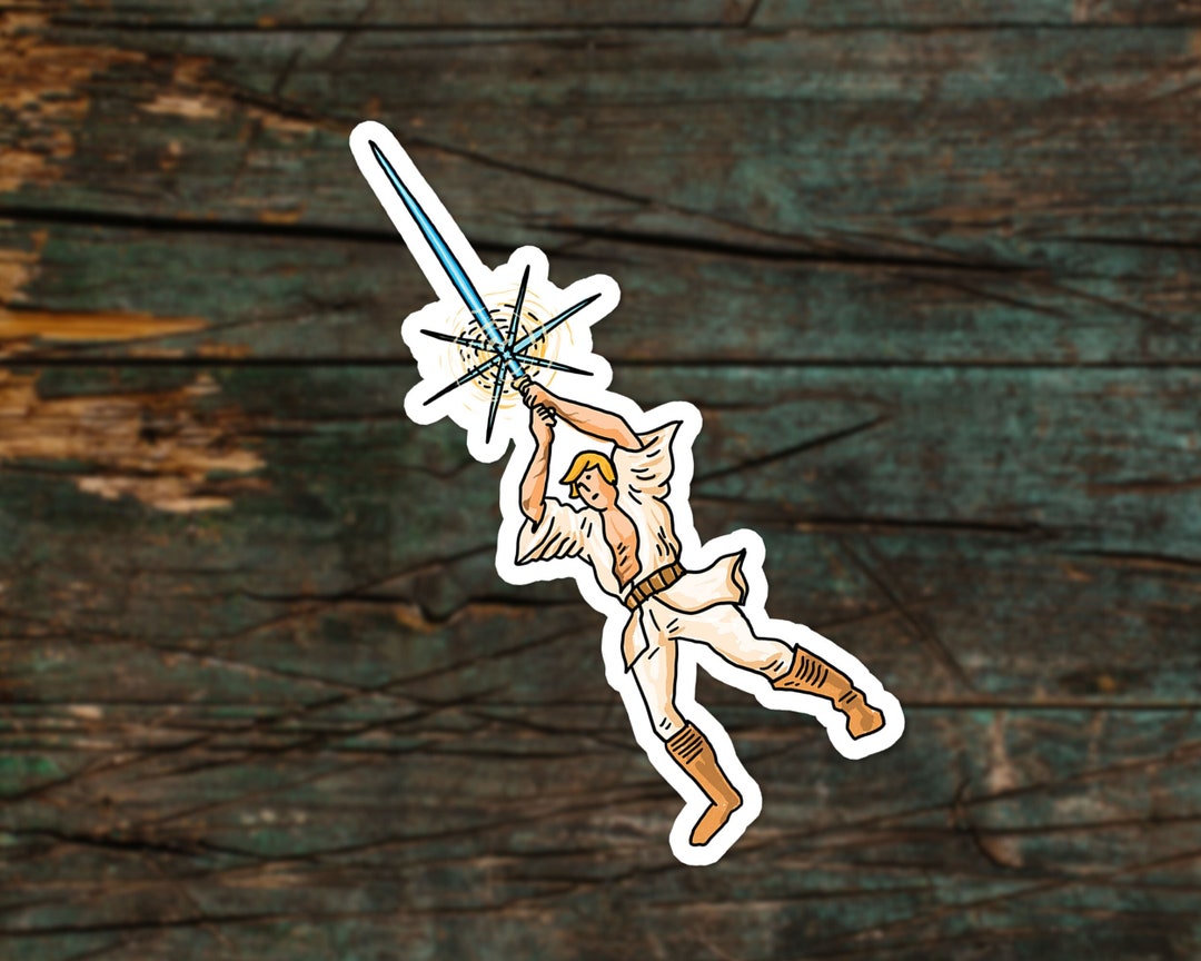 Luke Skywalker Vinyl Sticker - Star Wars Sticker - Movie Stickers - Etsy