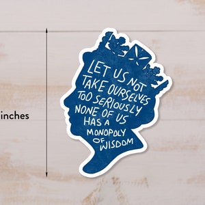 Queen Elizabeth II Quote Sticker - Queen Crown Sticker - Queen of ...