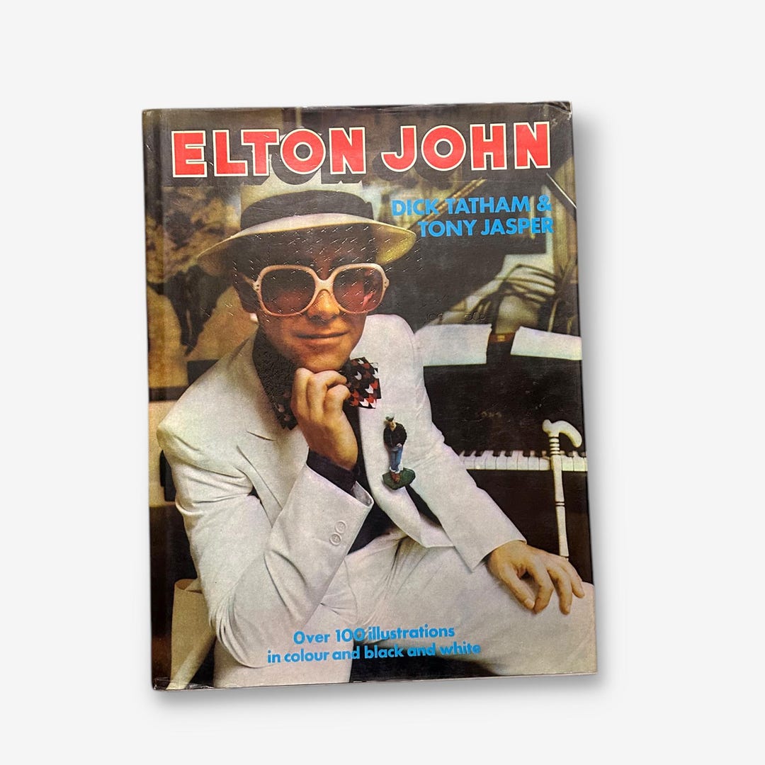 Elton John 1976 Hardback Photo Illustration Book dick Tatham - Etsy