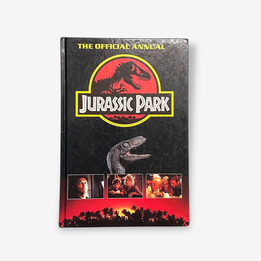 Jurassic Park - the Official Annual 1993 Hardback Book - Etsy UK