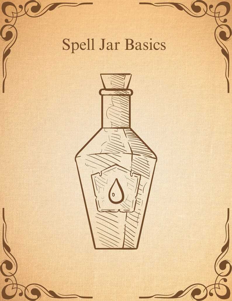 Spell Jar Basics Printables Perfect for a Book of Shadows - Etsy