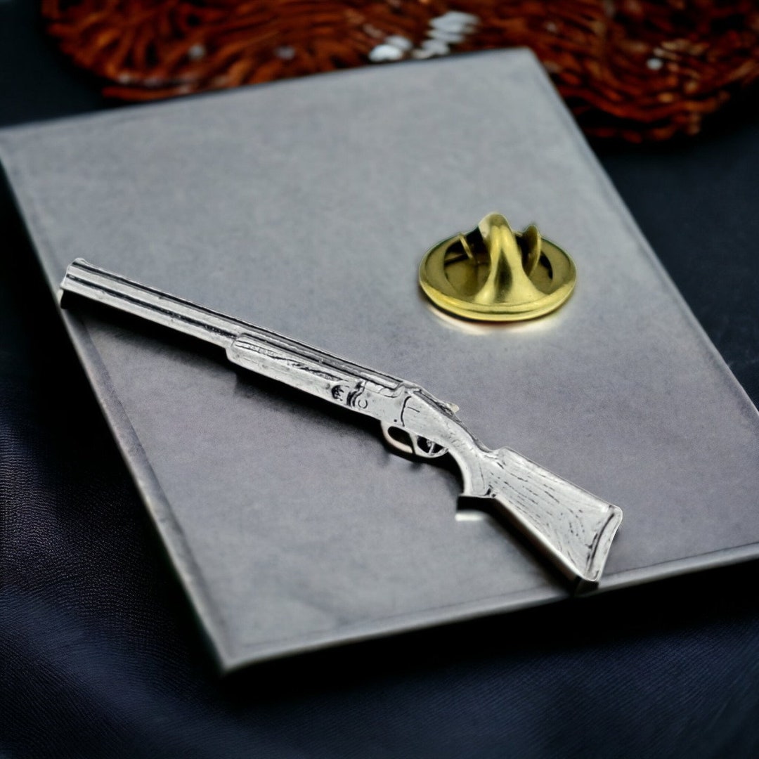 SHOTGUN English Pewter Lapel Pin Badge Novelty Gifts Presents - Etsy