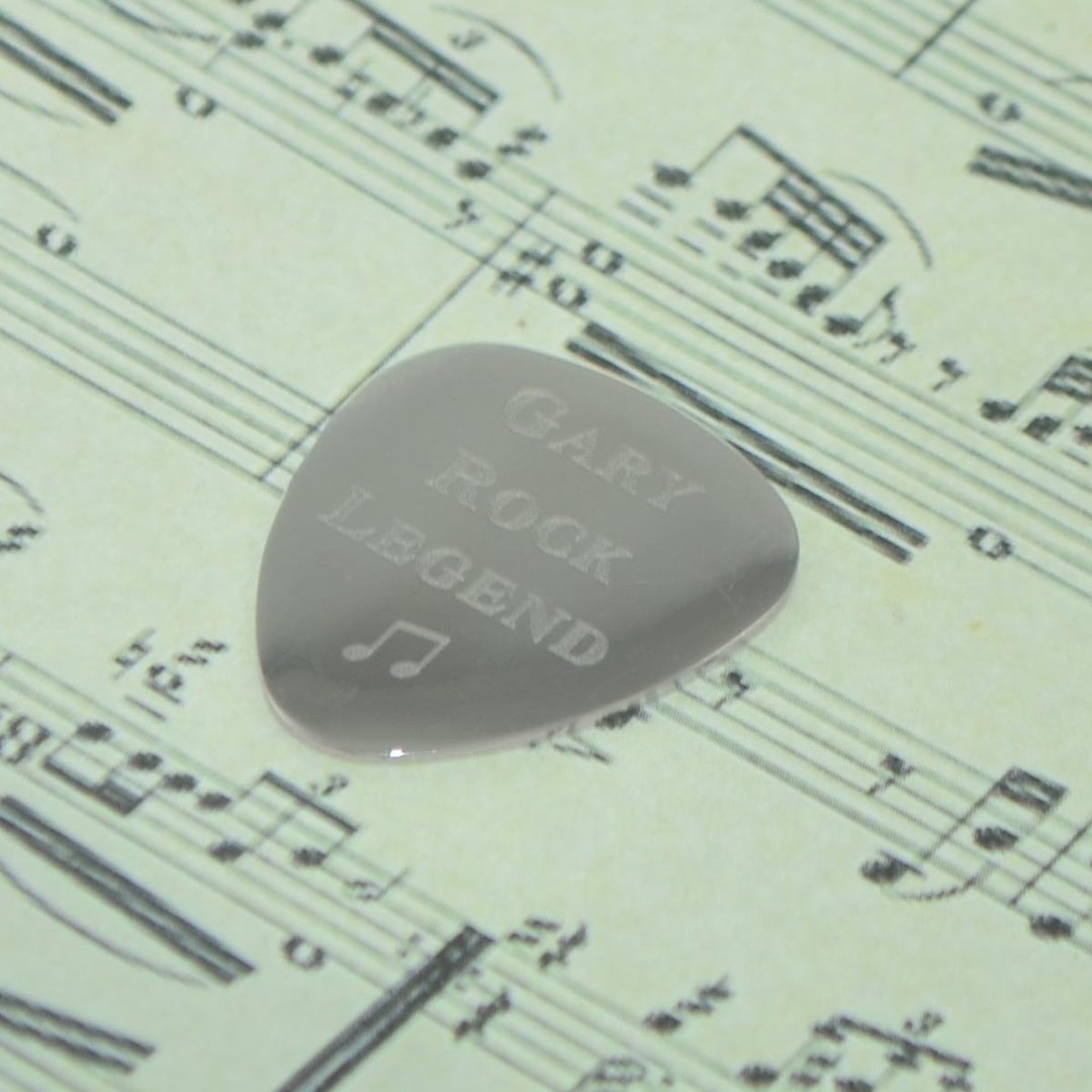 Personalised Engraved Rock Legend Design Plectrum - Etsy