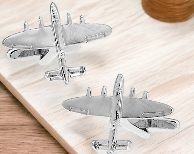Lancaster Bomber Aeroplane/airplane Cufflinks & Engraved Gift Box ...