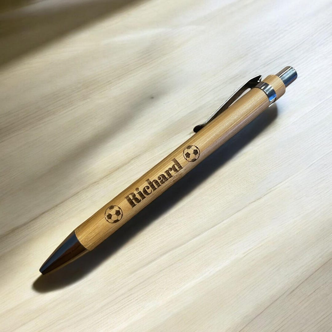 Football Pen Can Be Engraved Personalised – Custom Engraved Football ...