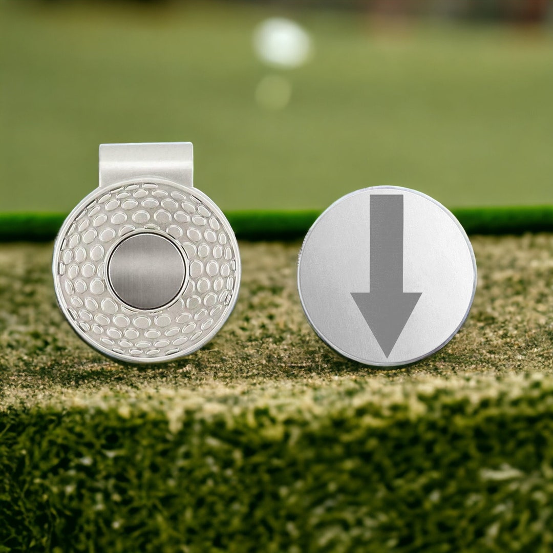 Engraved Alignment Golf Ball Marker & Magnetic Hat Clip | Ideal Golf ...